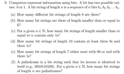 Solved 9 Computers Represent Information Using Bits A Bit Chegg Com
