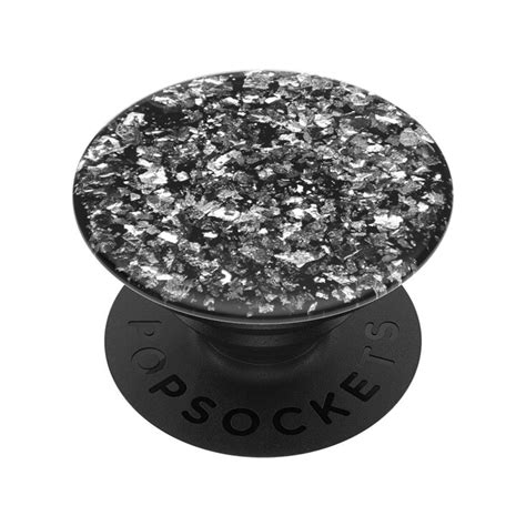 Popsockets Swappable Popgrip Black Foil Confetti Claires