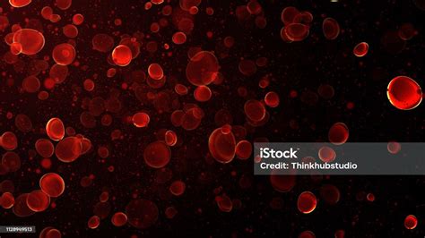 혈액 세포 박테리아 그리고 바이러스 정 맥을 통해 여행 물 과학 생물학 혈액 세포 및 바이러스 개념에 거품 공기 입자 건강관리와 의술에 대한 스톡 사진 및 기타 이미지