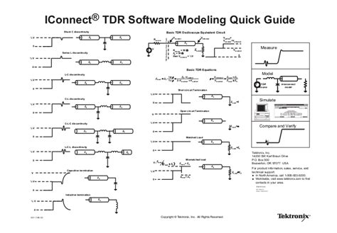 Tektronix Iconnect Tdr Software Modeling Quick Start Guide