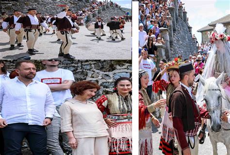 Претседателката Давкова и Министерот за култура Зоран Љутков на Галичка свадба 2024 СТАНИЦА