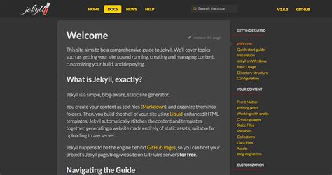 Jekyll Documentation Doctoolhub