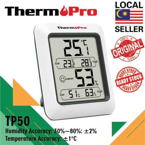 Thermopro Tp50 Hygrometer Indoor Thermometer Humidity Monitor Temperature Digital Thermometer