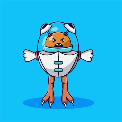 Premium Vector Cock In Glass Cute Character