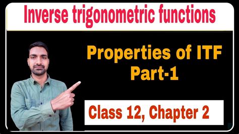 Class 12 Math Chapter 2properties Of Itf Part 1board Ncert Cbse Youtube