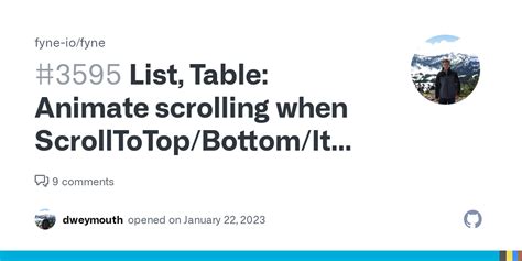 List Table Animate Scrolling When Scrolltotopbottomitem Is Called