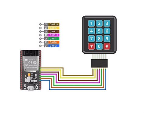 3x4 Membran Tus Takımı Arduino Keypad Türkiyenin
