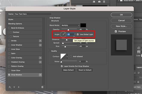 How To Quickly Add Shadow To Text In Photoshop