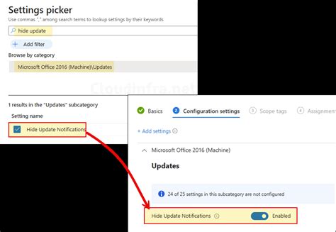 Disable Office Update Notifications Using Intune