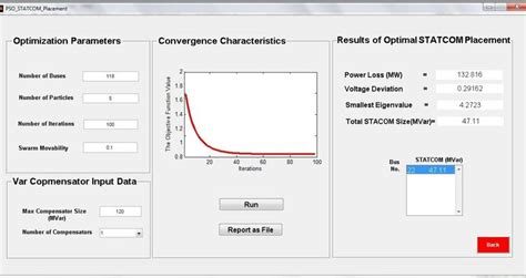 The Interface For Solving Optimal Var Compensator Placement Problem Download Scientific Diagram
