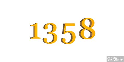 1358 Number Animated  Logo Designs