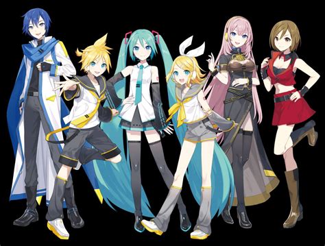 Anime Vocaloid Characters Vocaloid Ensemble Hd Wallpaper Miku Rin