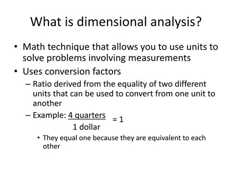 PPT Dimensional Analysis PowerPoint Presentation Free Download ID 1912763