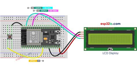 Esp32 Button Count Lcd Esp32 Tutorial
