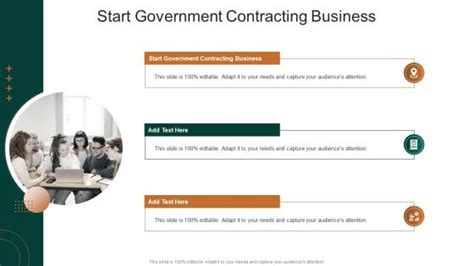 Starting Government Contracting Business PowerPoint Presentation And Slides PPT Sample SlideTeam