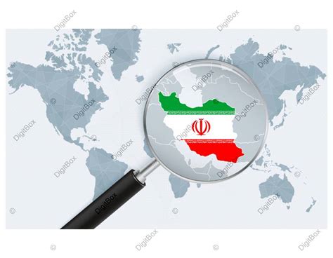 عکس نقشه ایران در جهان دیجیت باکس Digitbox