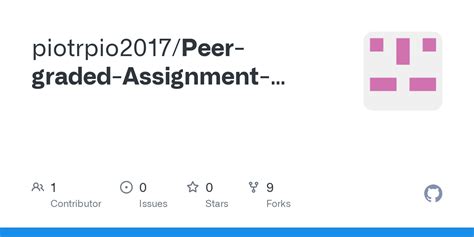 Github Piotrpio2017peer Graded Assignment Final Project Submission