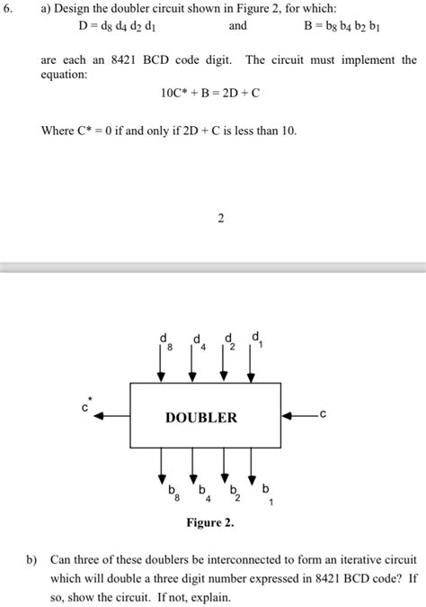 a ﻿design the doubler circuit shown in figure 2