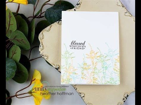 Unity Quick Tip Stamped Layered Floral Border Unity Blog