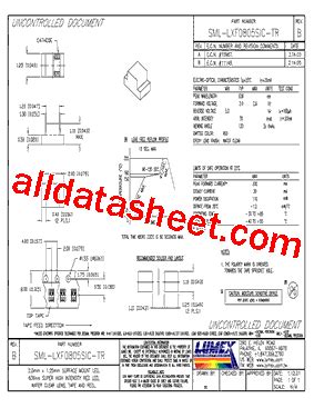 SML LXF0805SIC TR Datasheet PDF LUMEX INC