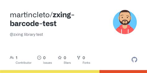 Github Martincletozxing Barcode Test Zxing Library Test