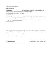 Propositions And Truth Values Understanding The Structure And Course