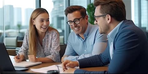 Premium Photo Financial Advisor Meeting With Clients