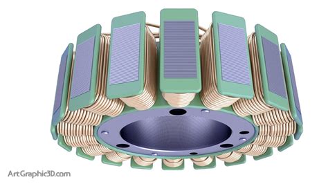 Stator Coil 3d Model Download