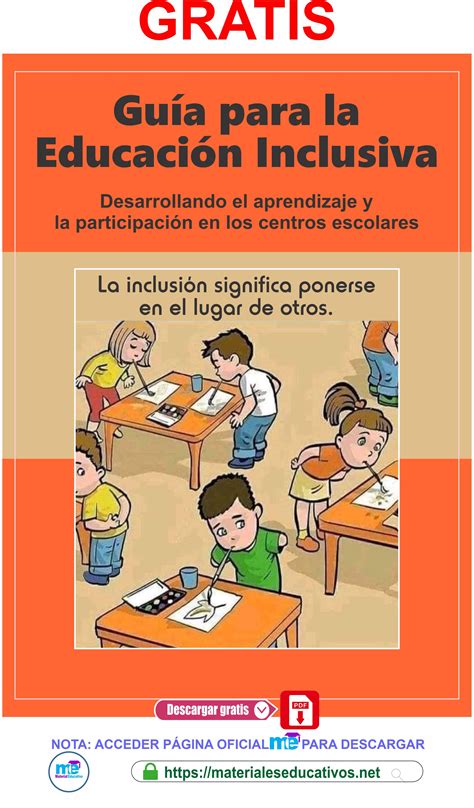 La Inclusión Significa Ponerse En El Lugar De Otros Guía Y Manual