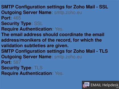 Ppt How To Setup Zoho Mail Smtp Server Configuration Powerpoint