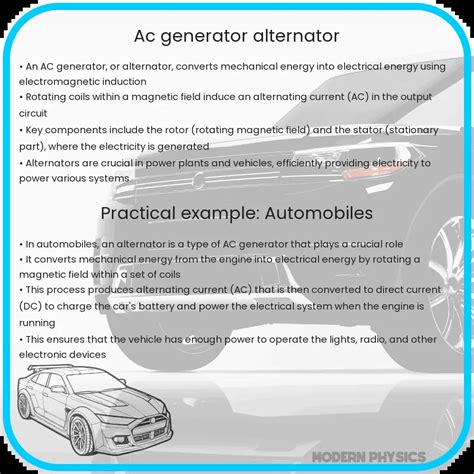 Ac Generator Efficiency Design And Applications