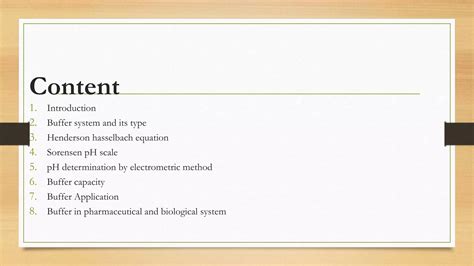 Buffer Presentation PPTX Chemistry Science