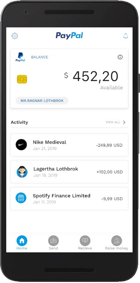 Paypal Redesign In A Flutter App