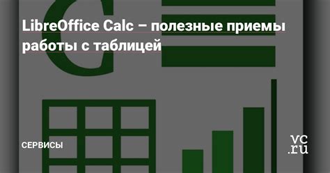 Libreoffice Calc полезные приемы работы с таблицей — Сервисы на