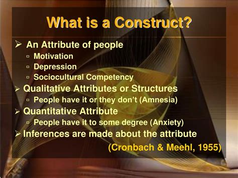 Ppt The Art And Science Of Defining A Construct Powerpoint Presentation Id1147986