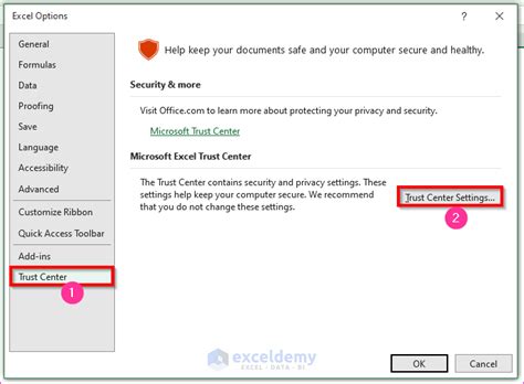 What Is Macro Settings In Excel Printable Templates Free