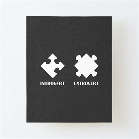 Introvert And Extrovert Illustrated Introvert Joke Funny T Shirt Label Mounted Print For