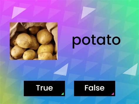 Food True False True Or False