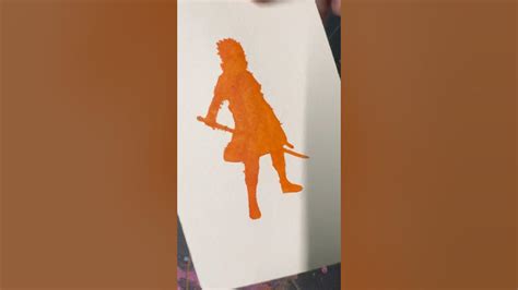 Sasuke In Stencil Art Art Hcart Uchihasasuke Naruto Sasuke Stencilart Stencil Youtube