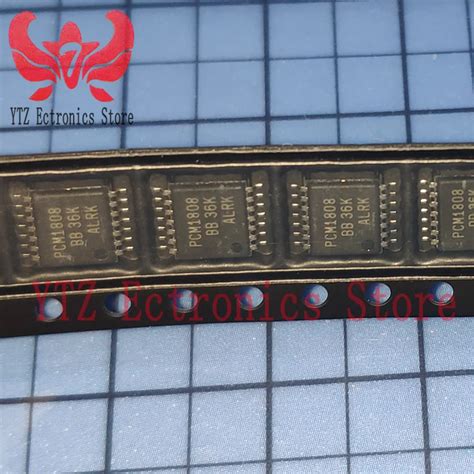 5PCS PCM1808 100 New Original PCM1808PWR 2 Channel Dual ADC Delta Sigma 96ksps 24 Bit Serial 14