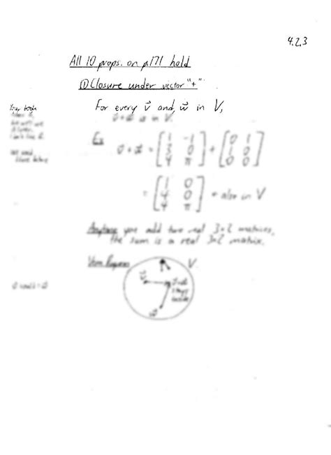 solution linear algebra chapter vector spaces handwritten notes page 7