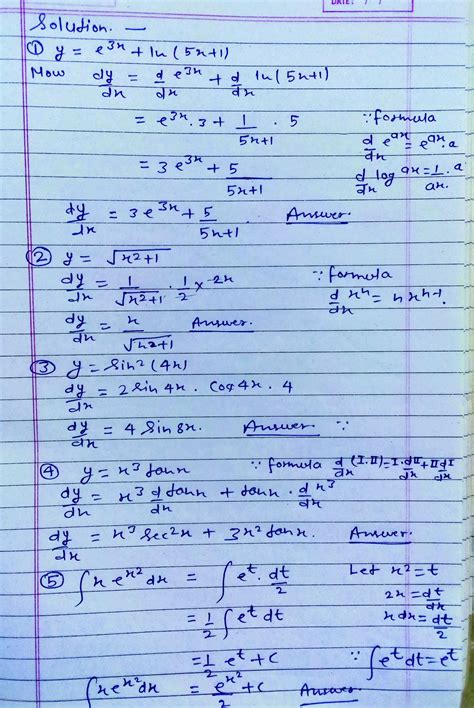 [solved] Please Solve The Following With Full Working And Explanation For All Derivatives Find