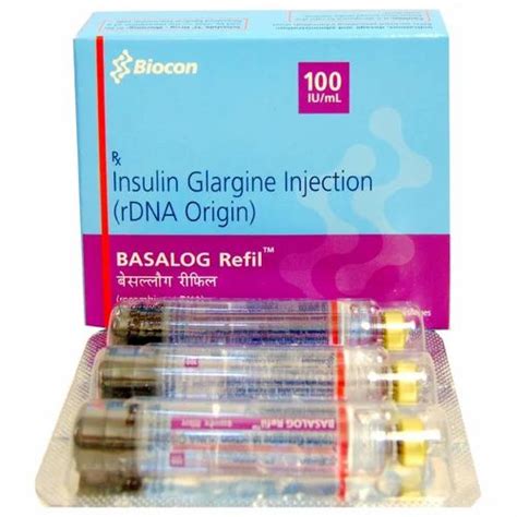 Basalog Refil Insulin Glargine Injection 100 Iuml At ₹ 2000piece In