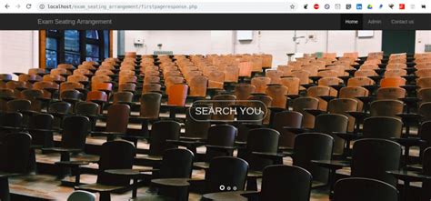 exam hall seating arrangement system project in php with source code and report [ download