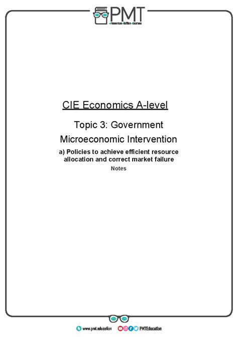 A Policies To Achieve Efficient Resource Allocation And Correct Market