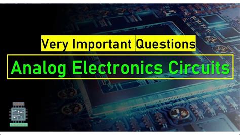 Aec Important Questions Analog Electronics Circuits 21ec34 Youtube