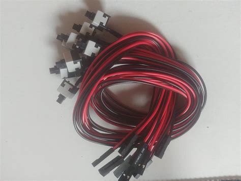 Atx Cpu Single Power Button Reset Switch Power Cable Onoff Push Button Atx Cpu Single Power Button Reset Switch Power Cable Onoff Push Button