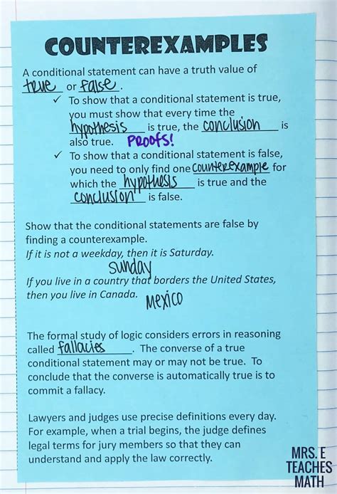 Math Conjectures Worksheet