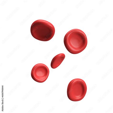 3d Flow Red Blood Cells Iron Platelets Erythrocyte Anemia Realistic