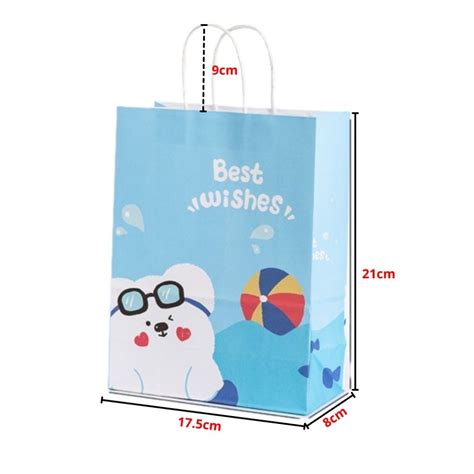 Jual Paperbag Karakter Kartun Beruang Lucu Hampers Bahan Karton Sampul Shopee Indonesia